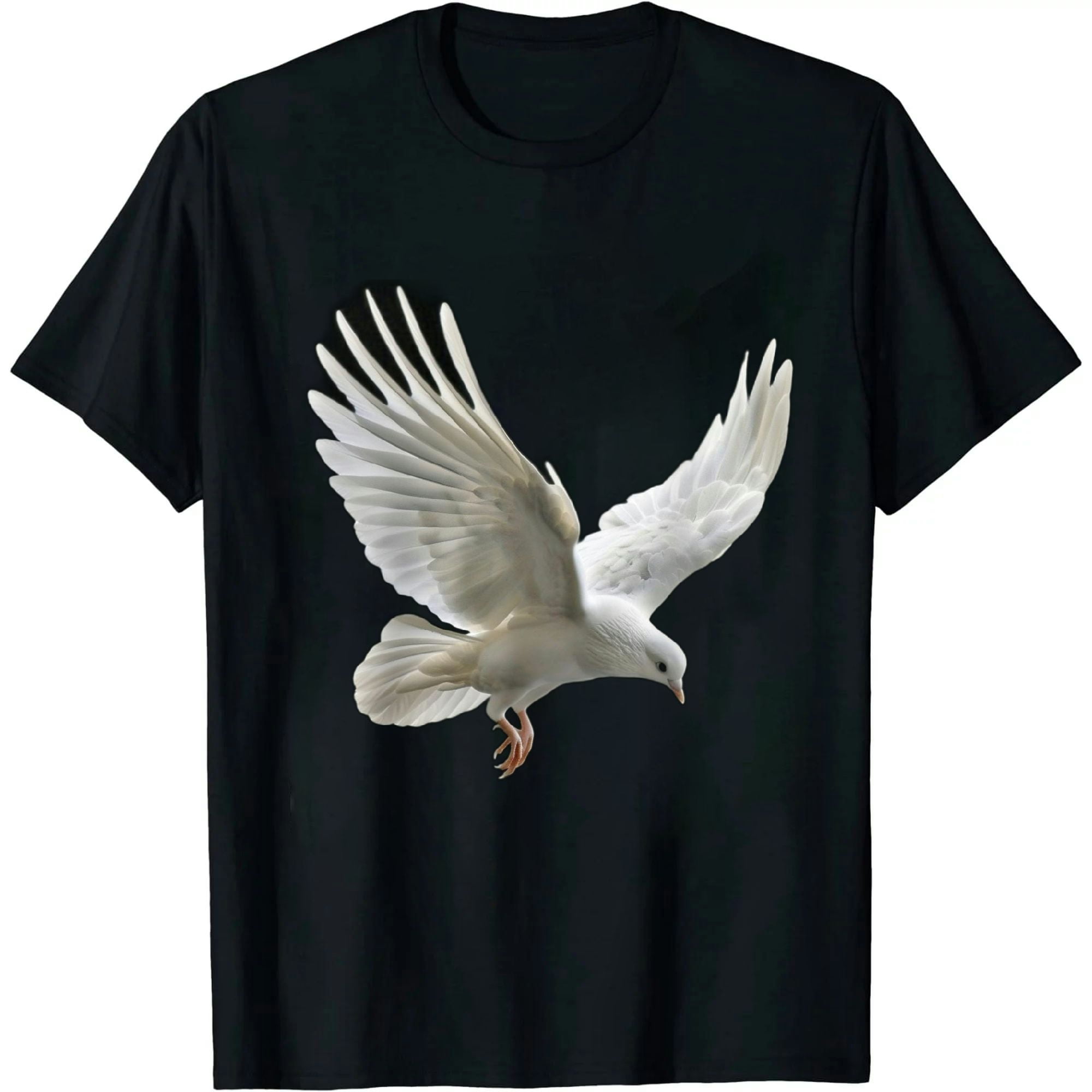 GOSMITH Beautiful Flying Peaceful White Dove Photo Silhouette T-Shirt ...