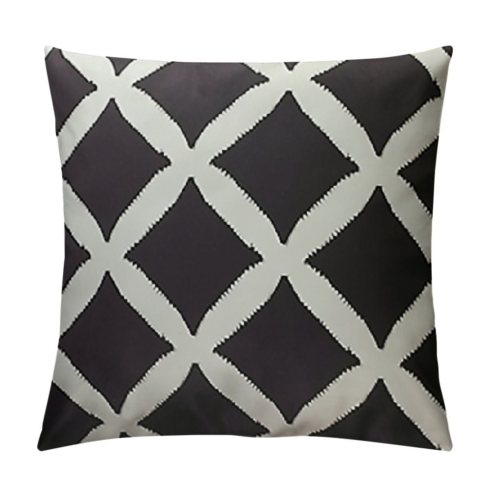 GOSMITH Black Pillow Covers Boho Aztec Blend Square Decorative Throw ...
