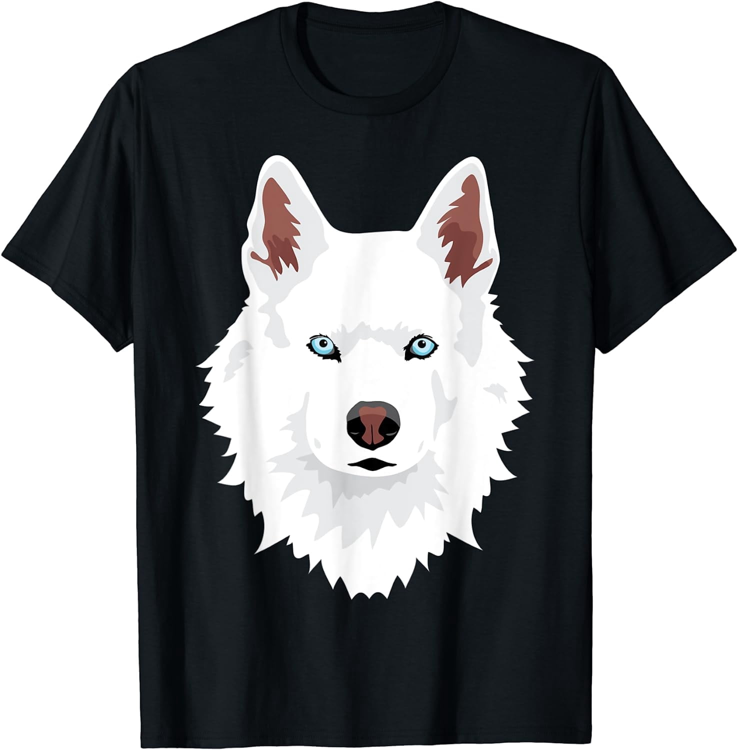GOSMITH Black Siberian Husky Canine - Black Snow Dog T-Shirt 99620 ...
