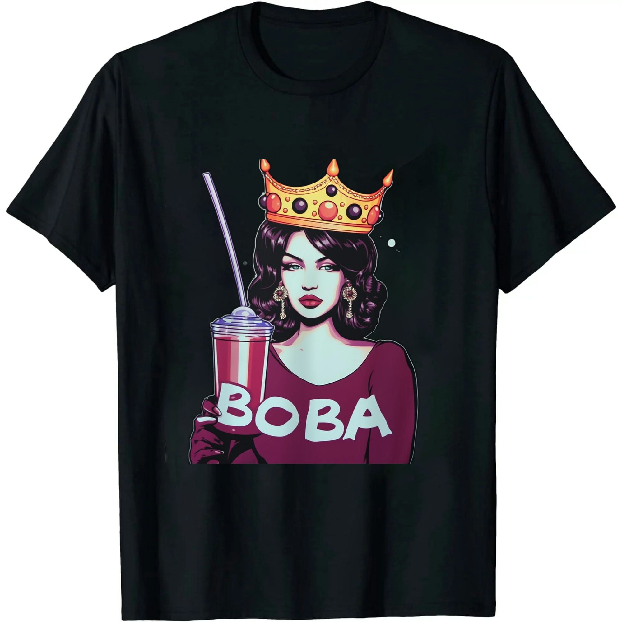 GOSMITH Boba Tea Shirt Girls Bubble Tea Gift Women Boba T-Shirt black ...