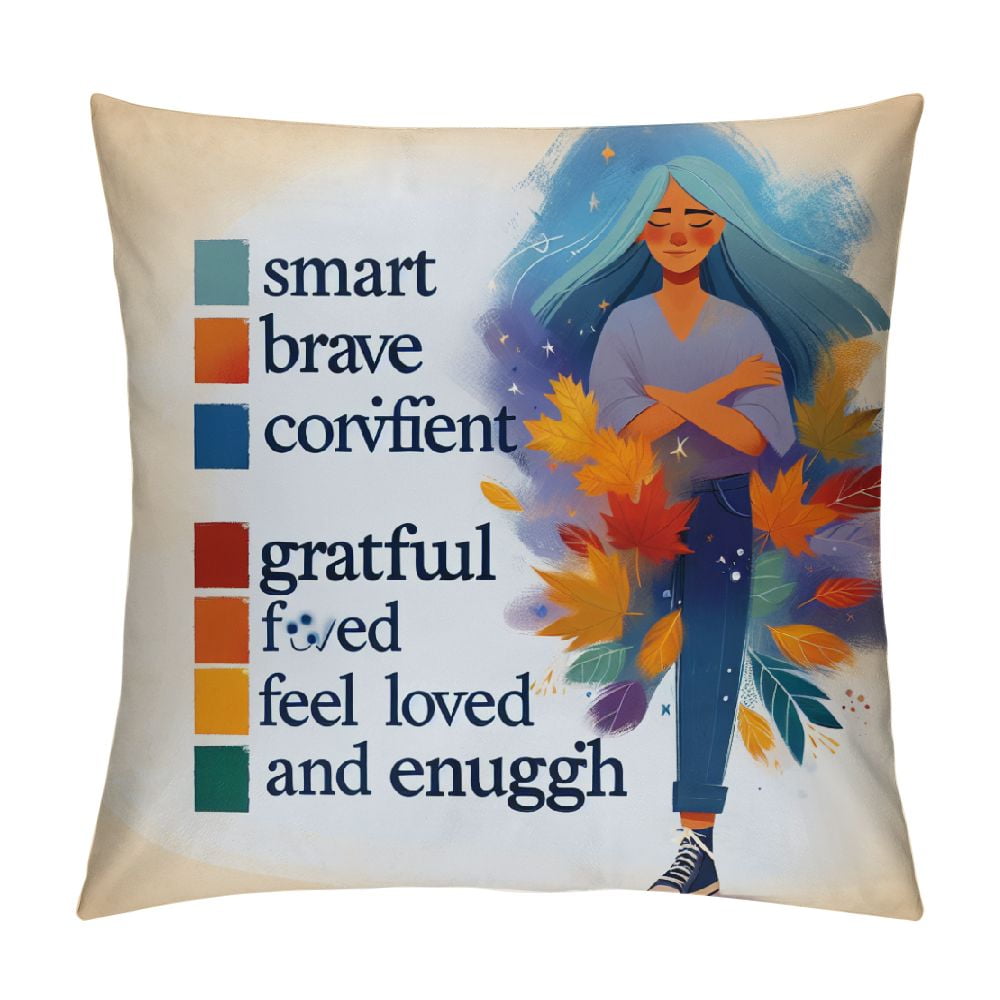 Leisuo Boho Classroom Rainbow Pillow Covers, Mental Health Decor Throw Pillow Covers for Office ...