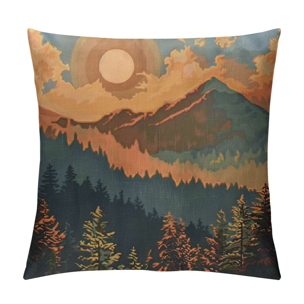 GOSMITH Boho Throw Pillow Covers,Boho Pillow Cover,Boho Mountain Nature ...