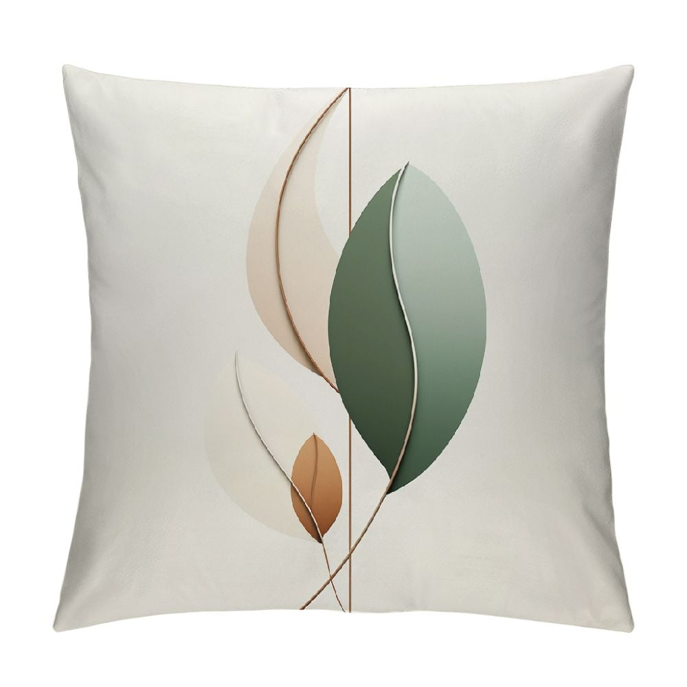 GOSMITH Boho Throw Pillows ,Soft Mid Century Modern Pillowcase Lumbar ...