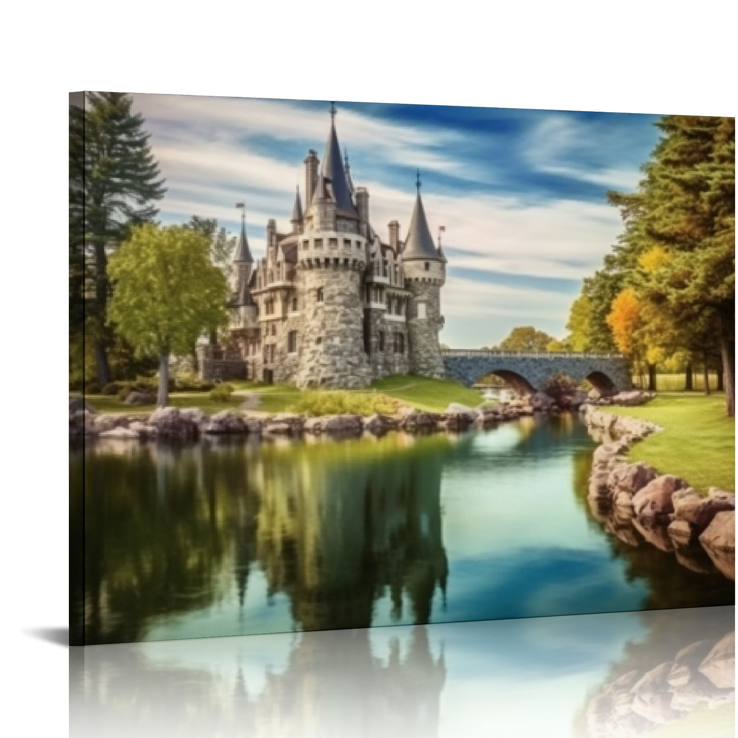 GOSMITH Boldt Castle Pictures Wall Decor Canvas Wall Art For Living ...