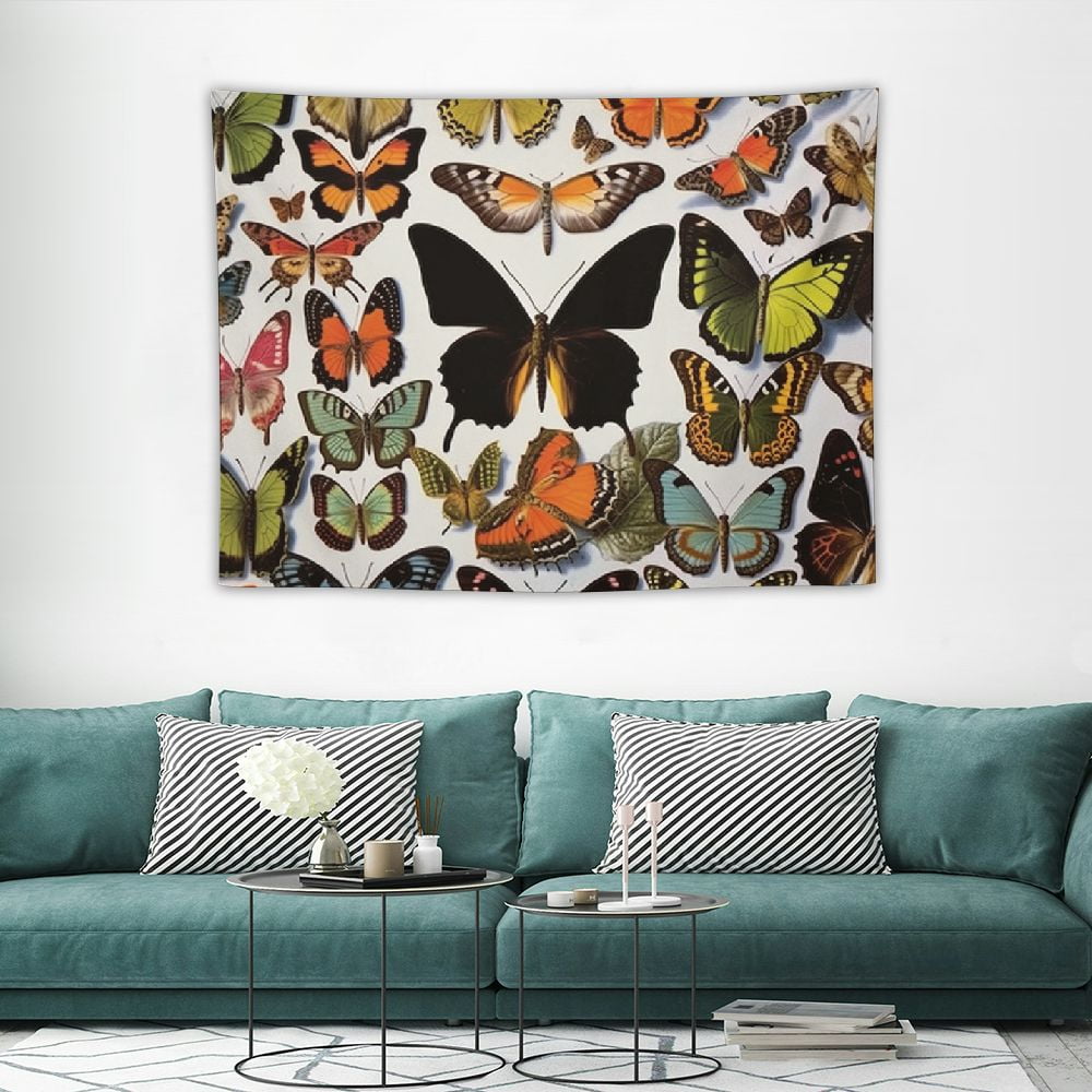 GOSMITH Butterfly Tapestry Moth Tapestry Wall Hanging Colorful Various ...