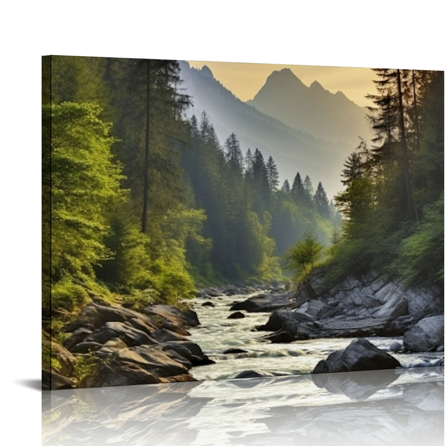 GOSMITH Canvas Print Wall Art Woodland Nursery Decor Colorado Forest ...