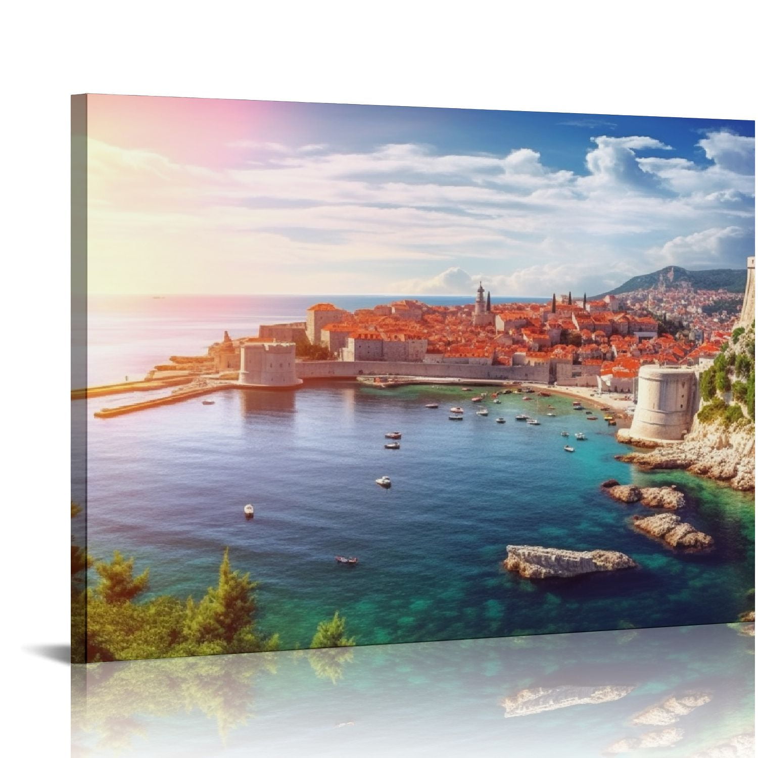 GOSMITH Canvas Wall Art Living Room Nishta Dubrovnik Poster Pictures ...