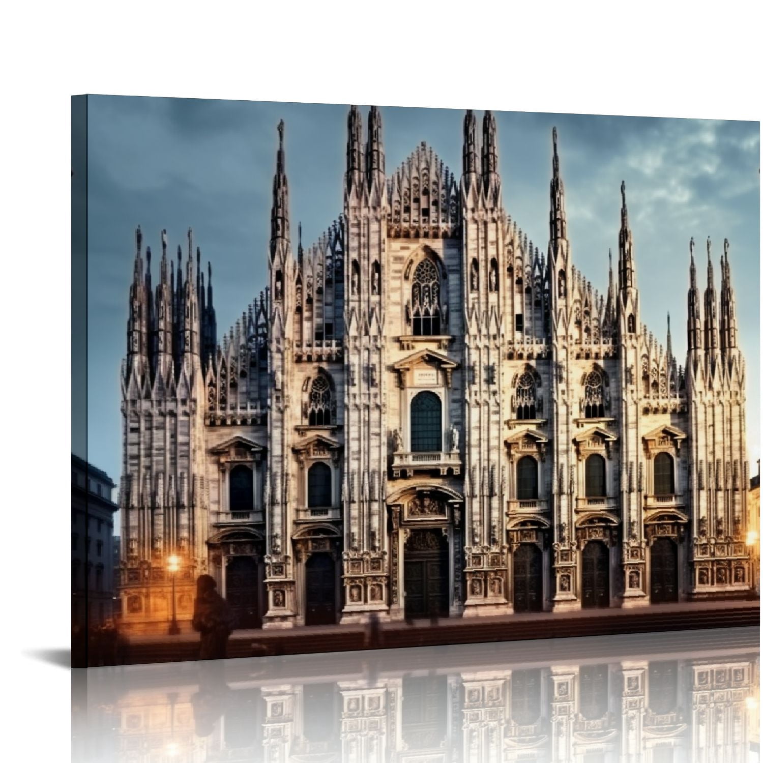 GOSMITH Canvas Wall Art Milan Cathedral Posters Pictures Wall Decor ...