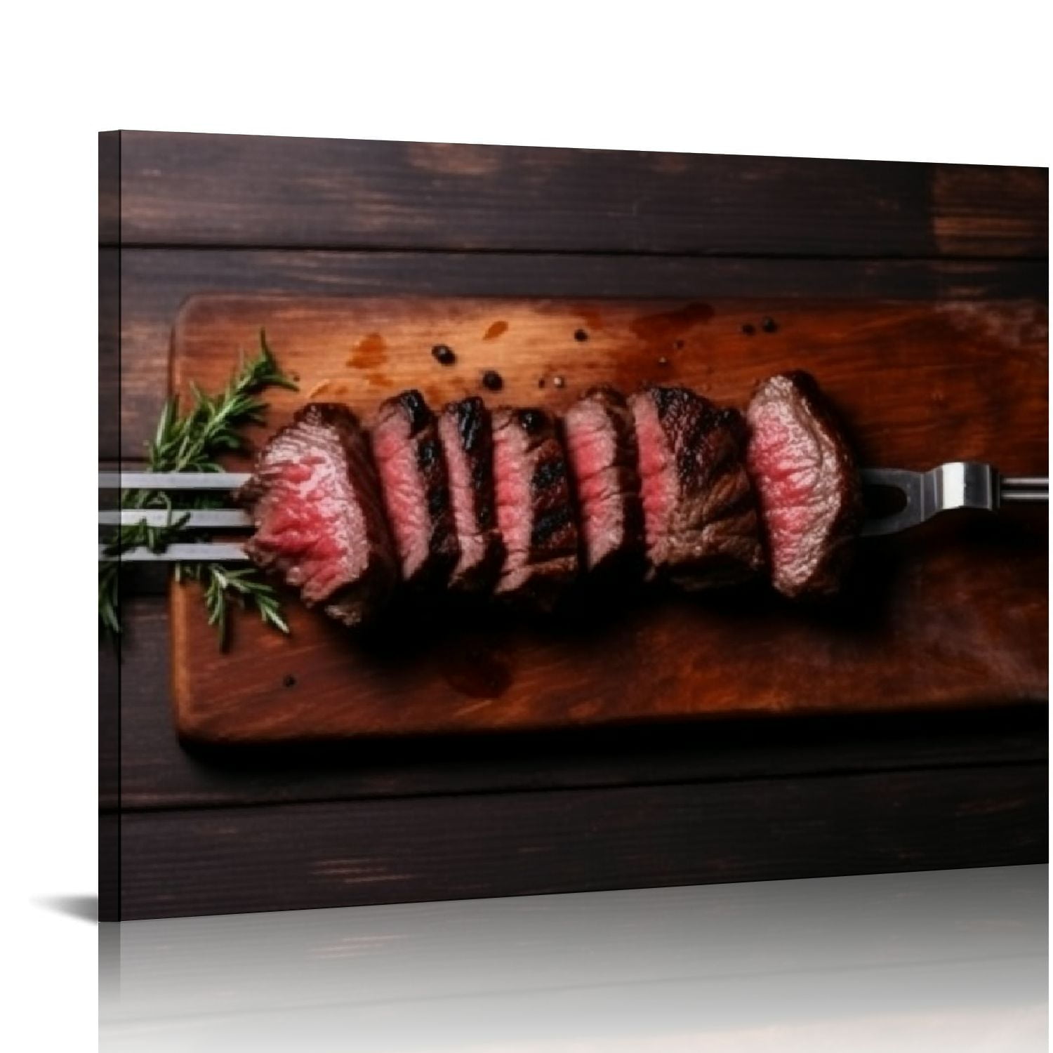 GOSMITH Canvas Wall Art Prints Slices grilled meat barbecue steak Rib ...