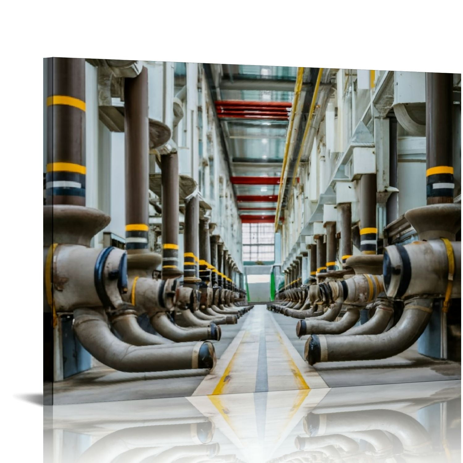 GOSMITH Canvas paintings - Sketch of piping mixed with industrial ...