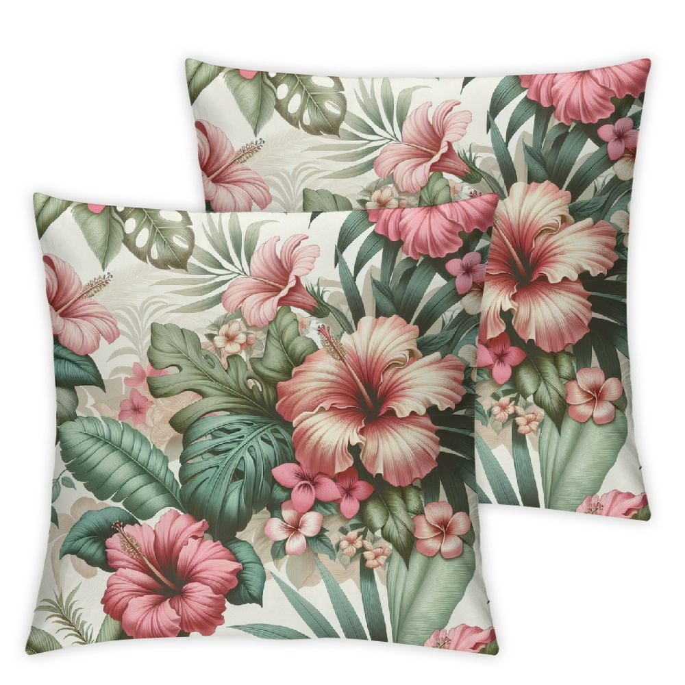 Leisuo Car Couch Bedroom Hawaiian Tropical Leaf Square Palm Banana ...