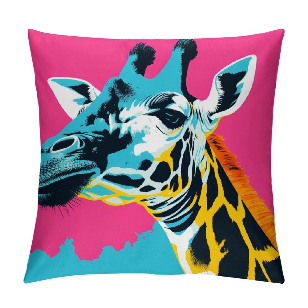 GOSMITH Cartoon Animal Pillow Covers Kids Pillowcase Throw Pillow ...