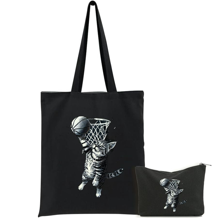 GOSMITH Cat Dunking Basketball Cat Playing Basketball Sports Lovers ...