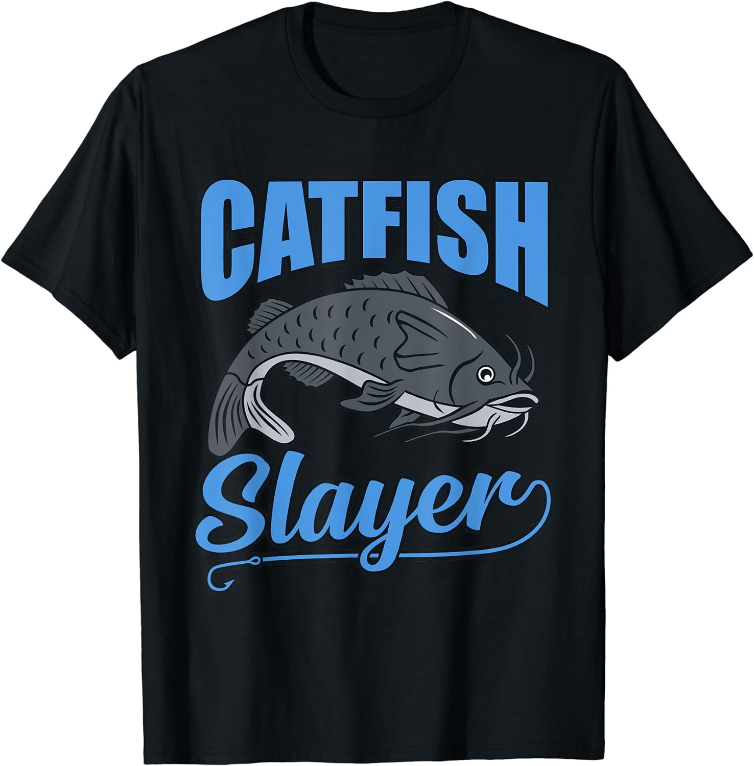 GOSMITH Catfish Funny Slayer Catfishing Fish Lover Retro Graphic T ...