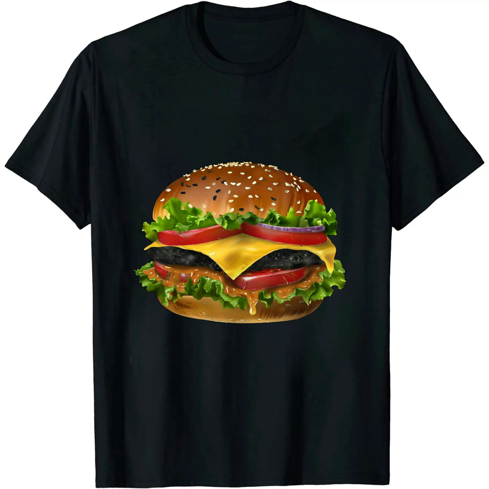 GOSMITH Cheeseburger Hamburger Burger Funny Food Halloween Costume T ...
