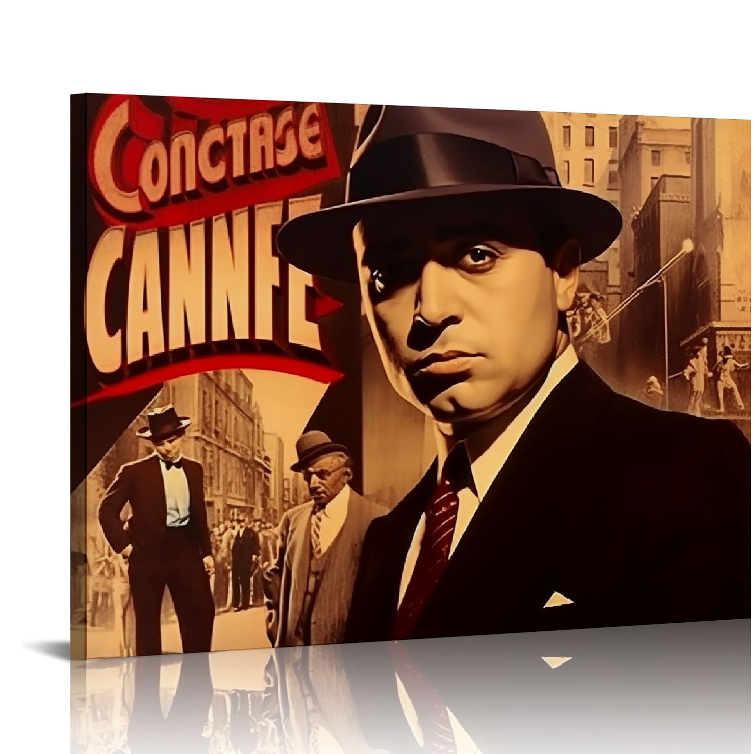 GOSMITH Chicago Gangster Posters Alphonse Capone Mafia Wall Art Canvas ...