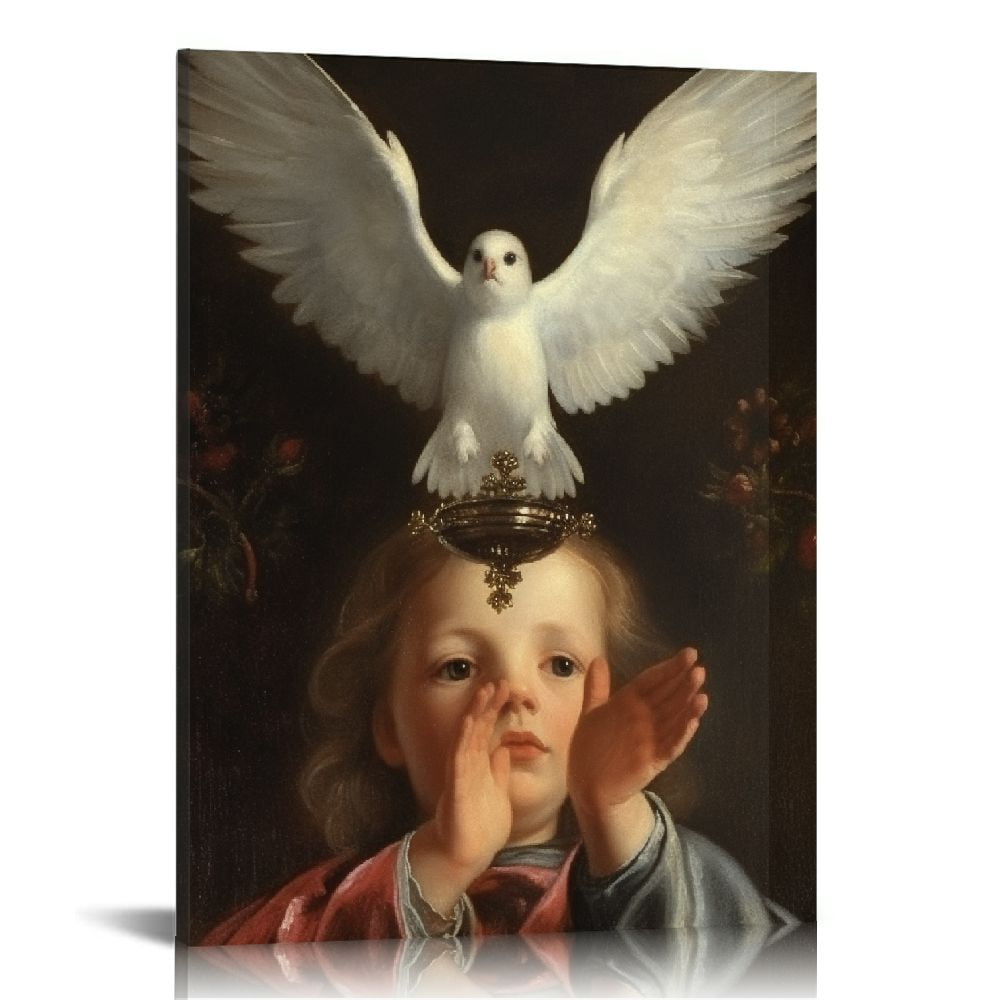 GOSMITH Christ Wall Art Canvas Painting Print Picture Christian Crown ...