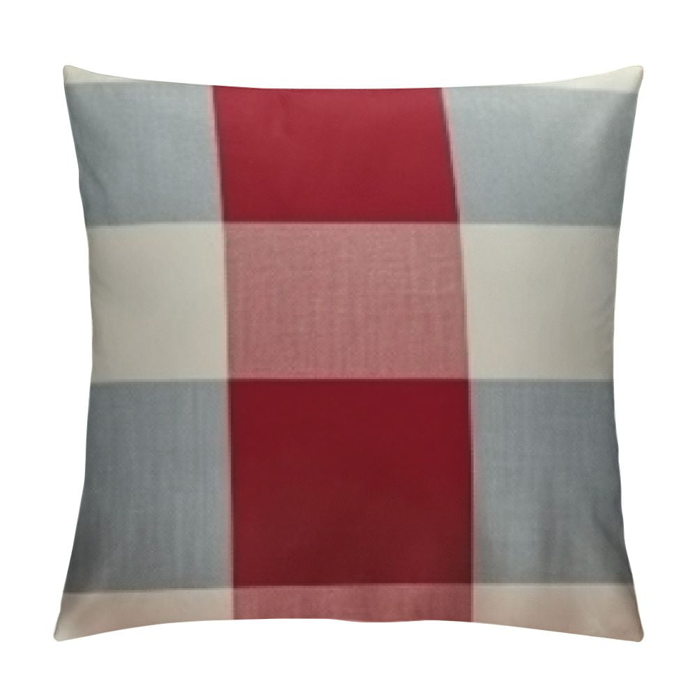 GOSMITH Christmas Retro Plaid Pillow Covers Farmhouse Buffalo Check ...