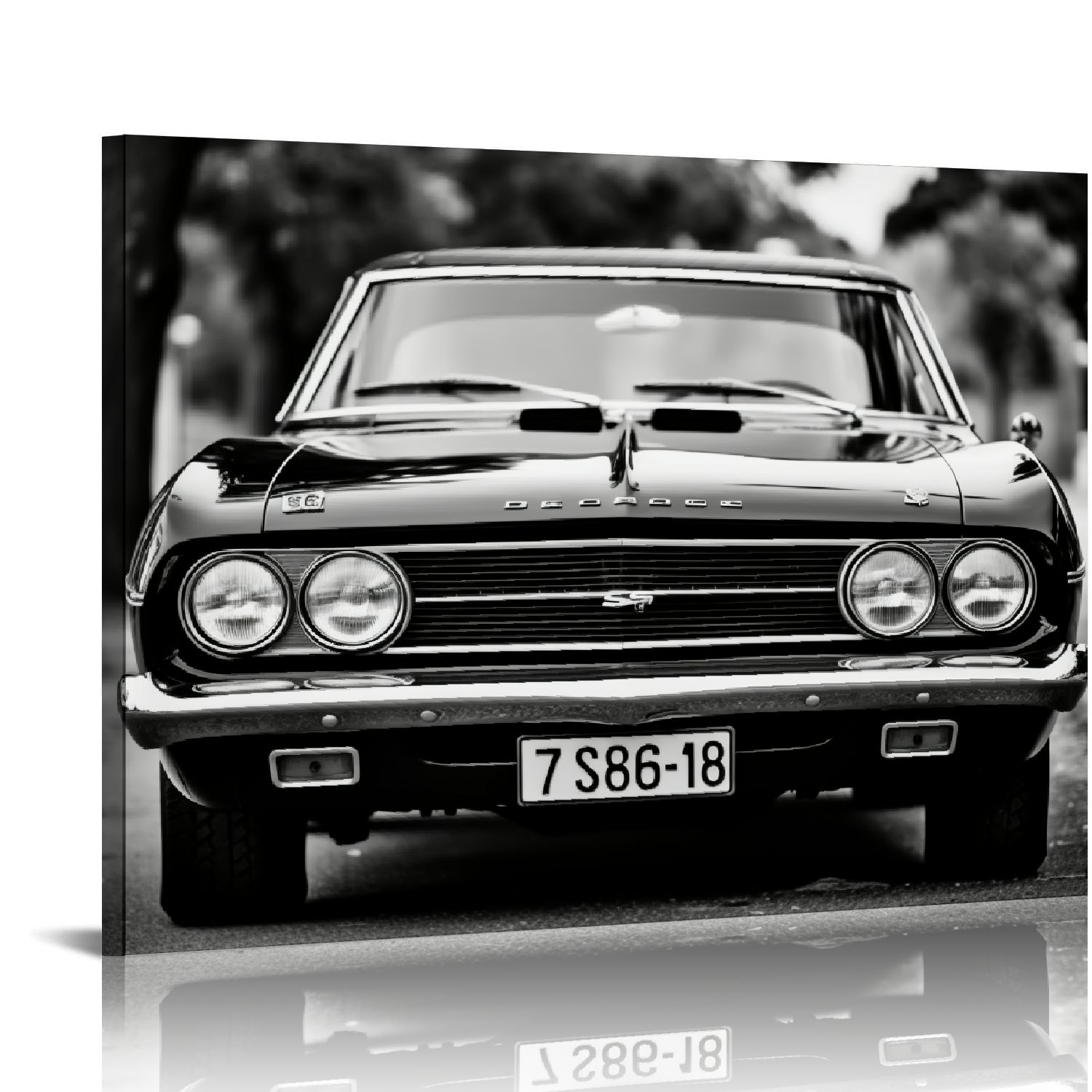 GOSMITH Classic Car Chevrolet Camaro SS 350 Picture Painting Black ...