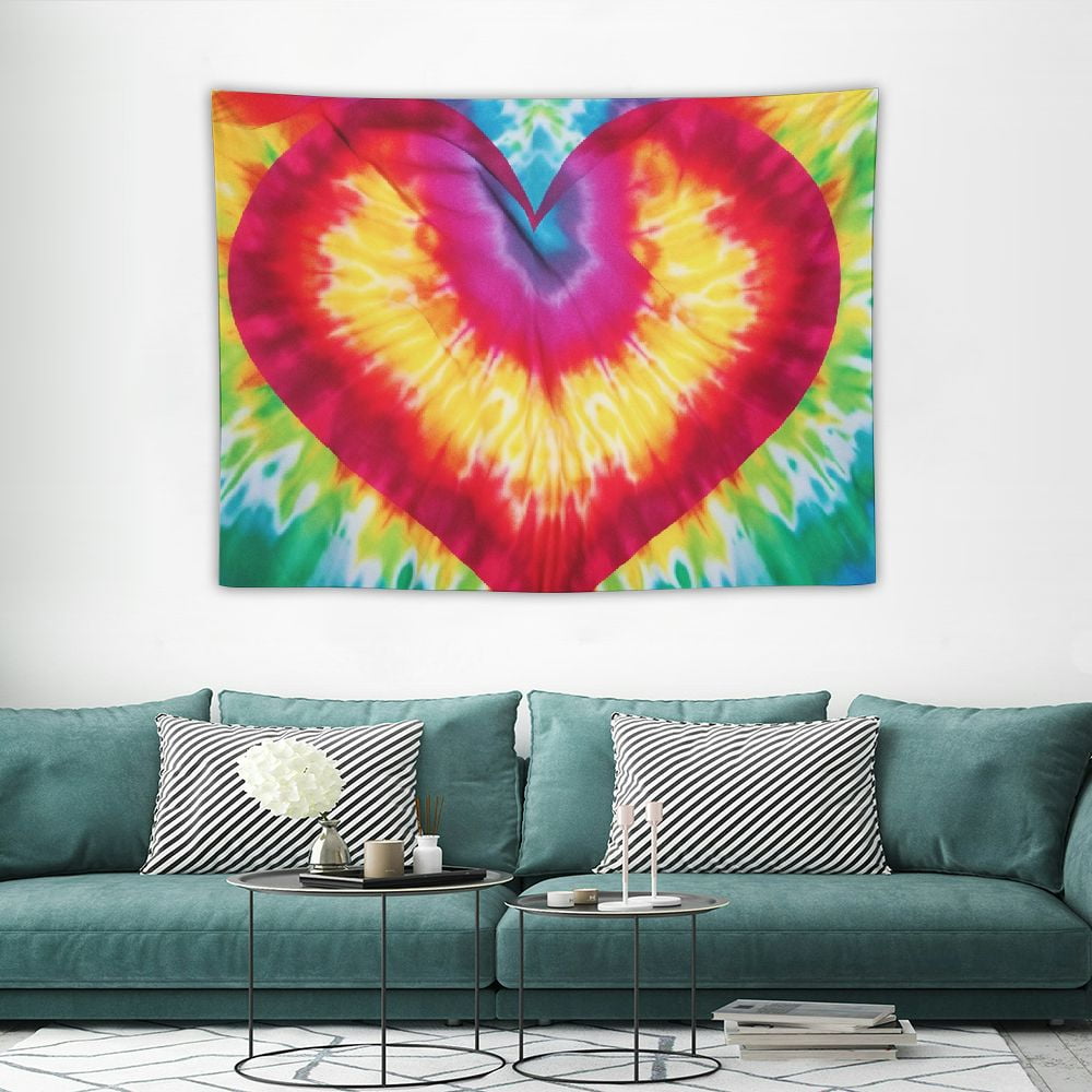 GOSMITH Colorful Tie Dye Tapestry Fabric Wall Hanging 40x30 Inch ...