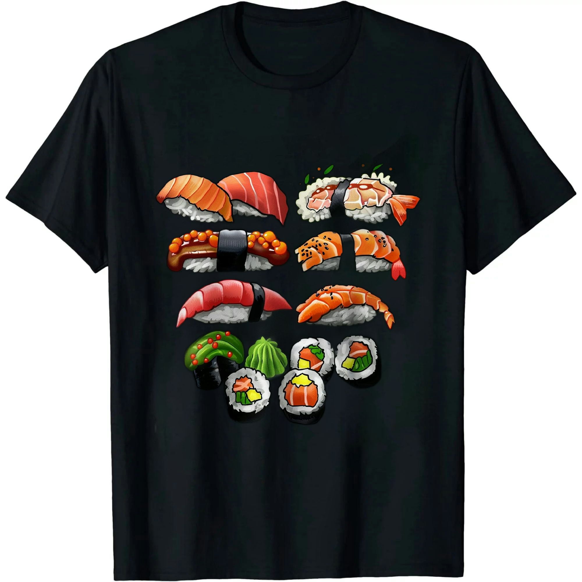 GOSMITH Cool Sushi For Men Women Salmon Sushi Lovers Japanese Food T ...
