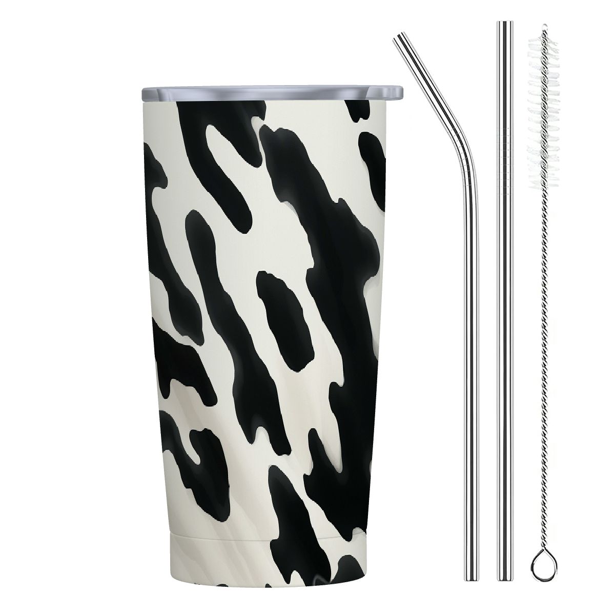 GOSMITH Cow Print Tumbler 20oz Cow Cup Stainless Steel Insulated ...