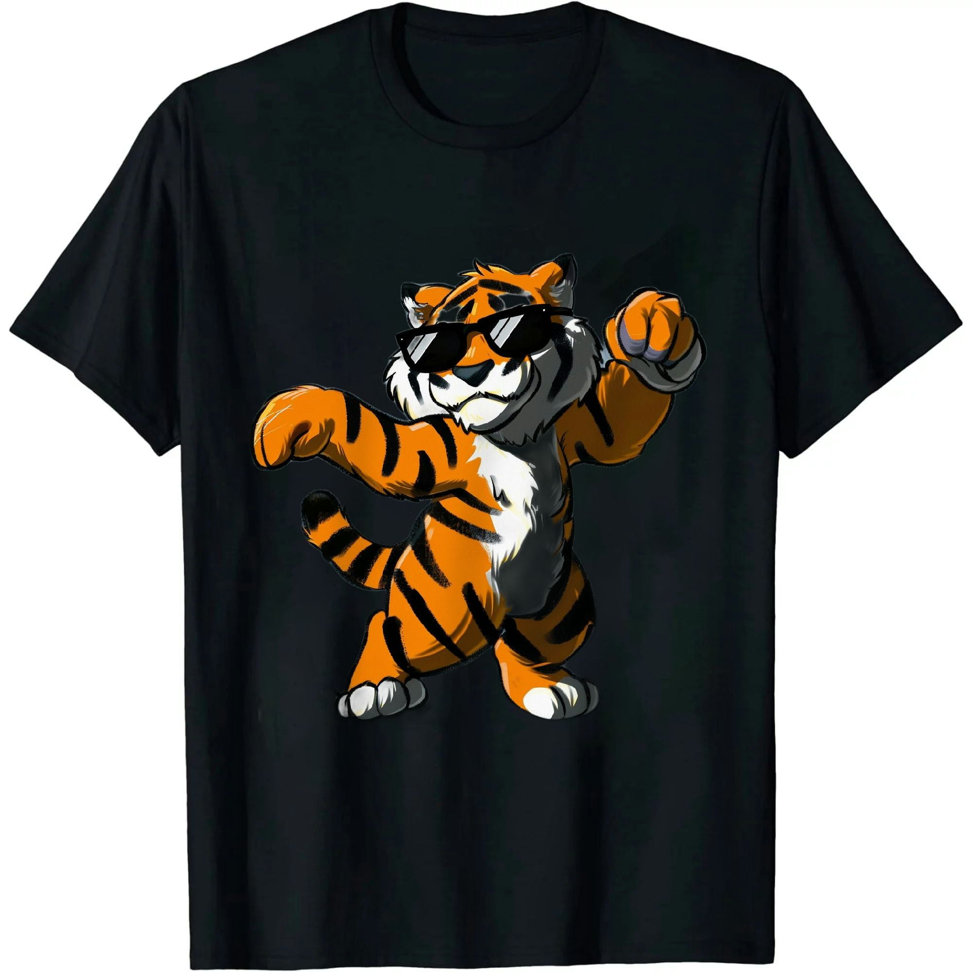 GOSMITH Dabbing Tiger With Sunglasses Cool Dabbing Tiger T-Shirt ...
