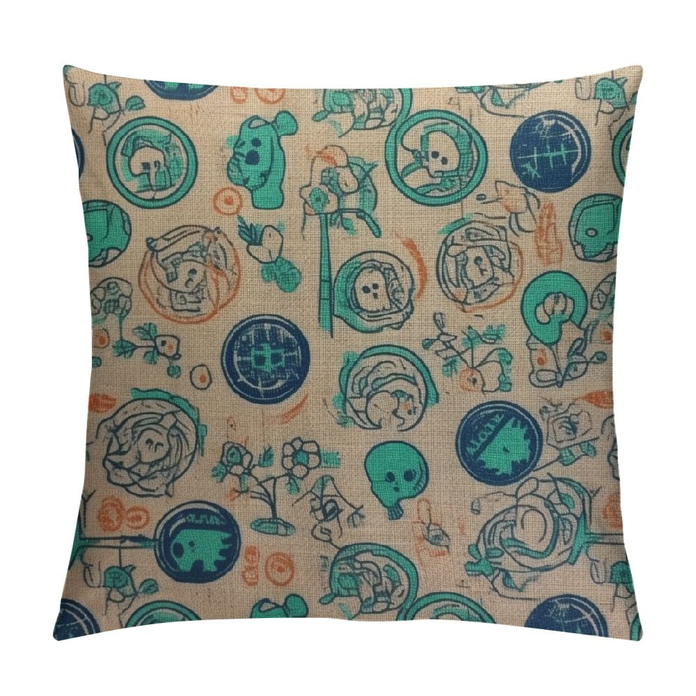 GOSMITH Decorative Pillow Covers for Couch Body MRI Diagnostics Thin Ct ...