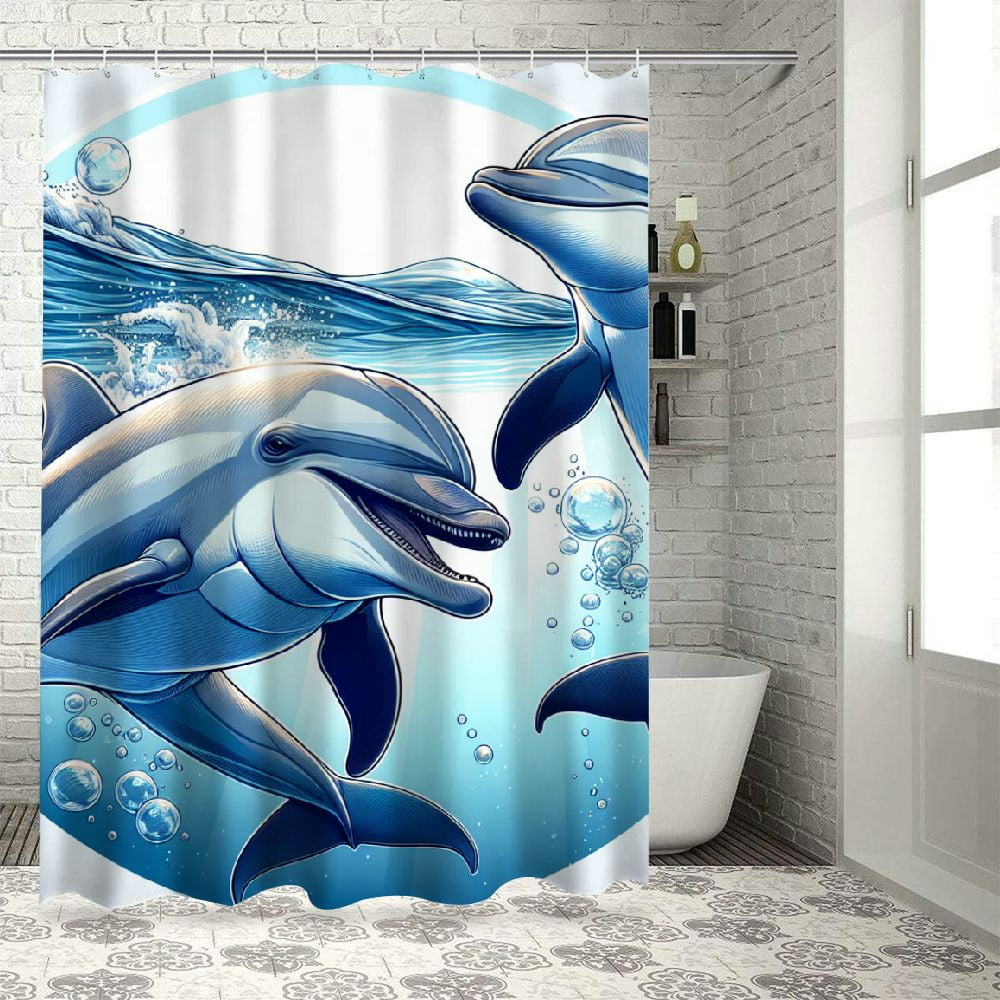 GOSMITH Durable and Washable Dolphins Lovely Ocean Dolphin Decorative ...