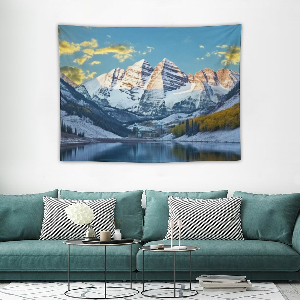 GOSMITH Extra Large Huge Tapestry Snow Mountain Lake Landscape Colorado ...