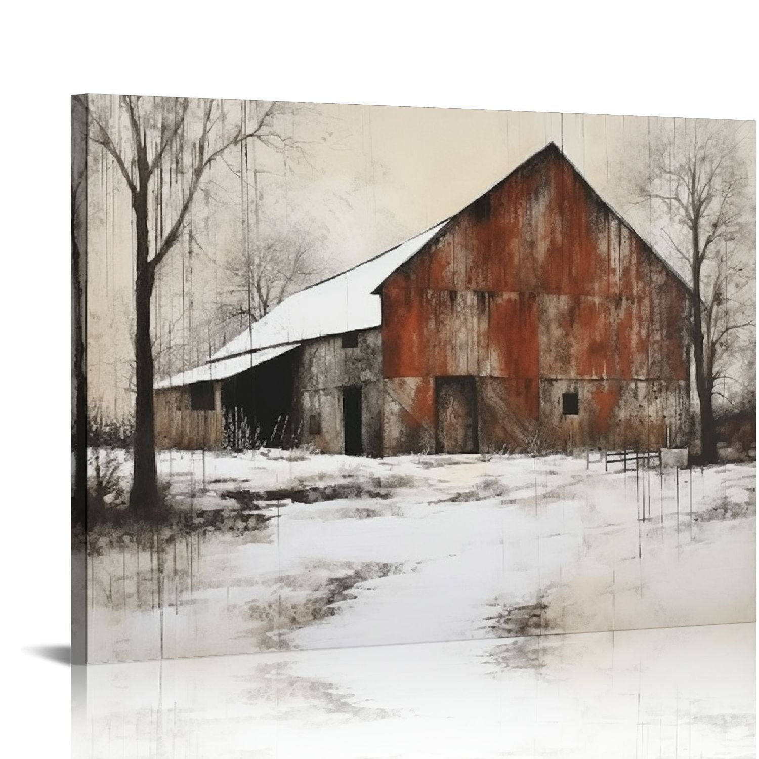 GOSMITH Farmhouse Fall Wall Art, Country Vintage Rustic Wall Decor ...