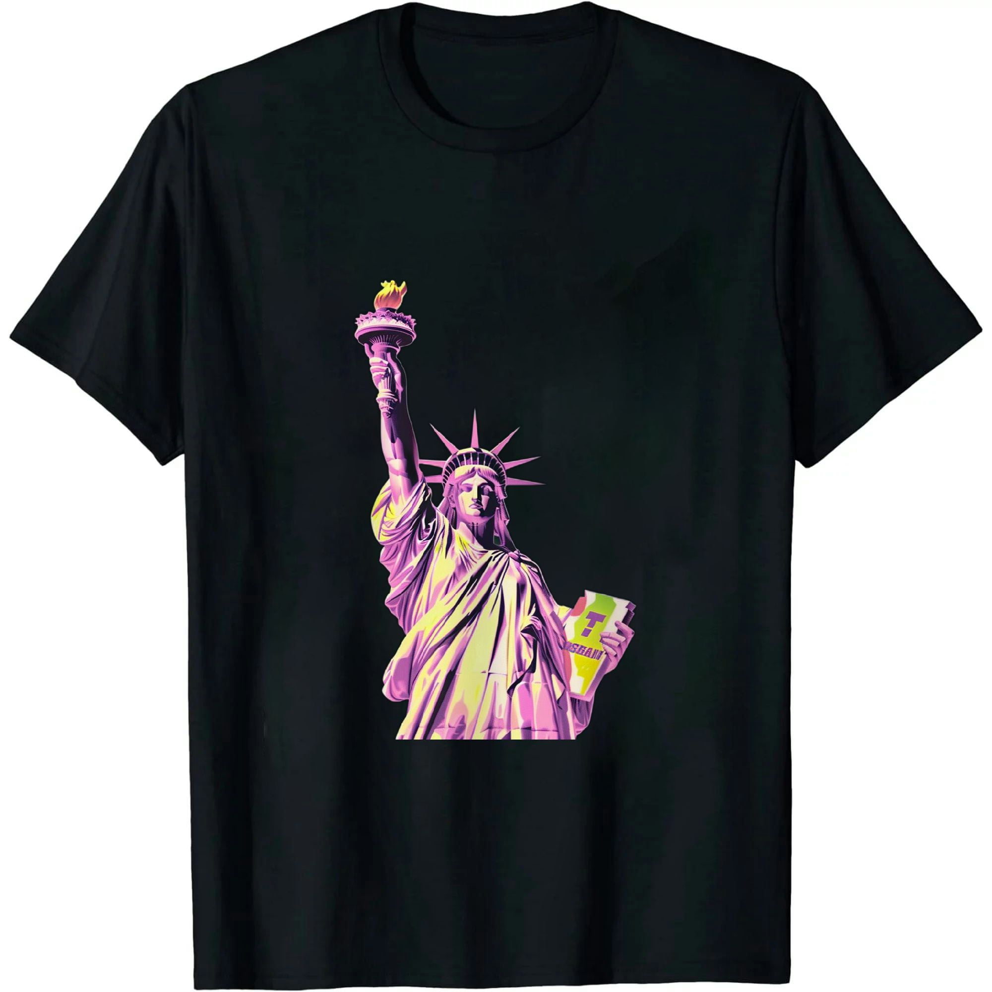 GOSMITH Feminist Pink Statue of Liberty Nevertheless T-Shirt - Walmart.com