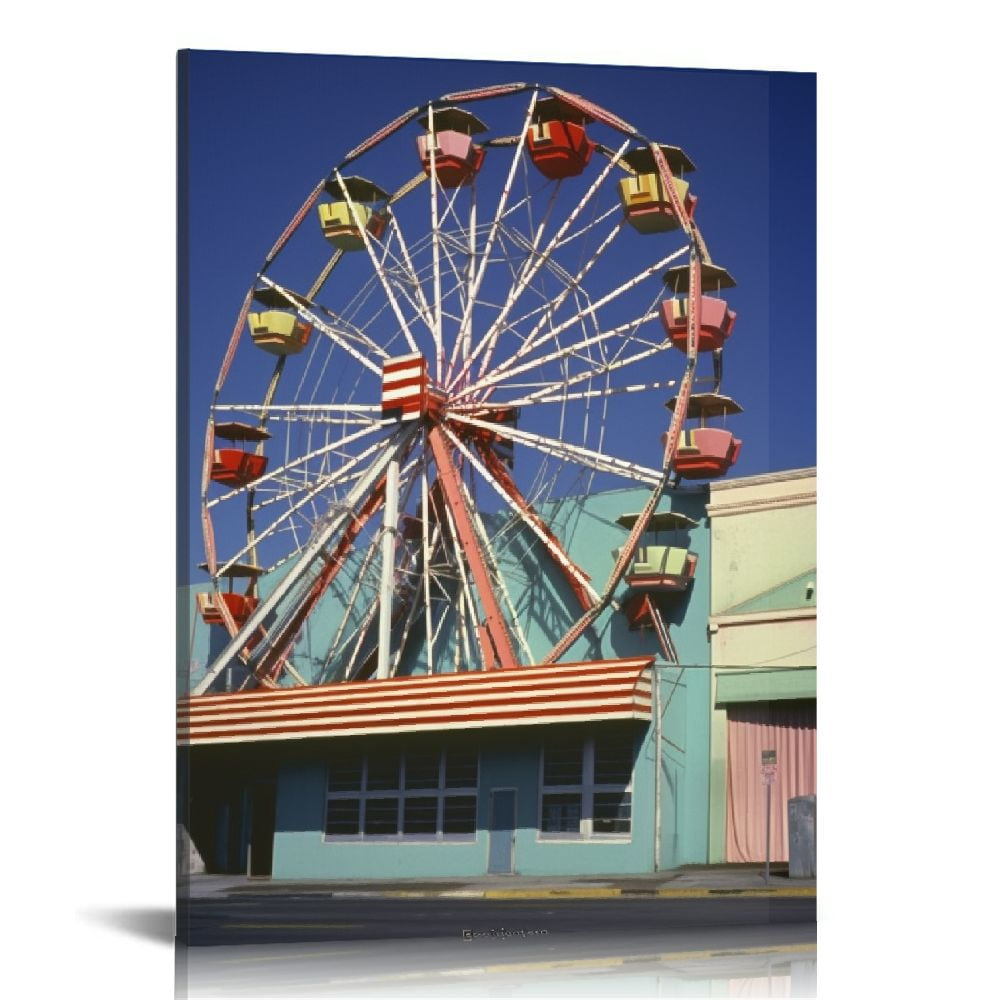 GOSMITH Ferris wheel Canvas Wall Art - Walmart.com