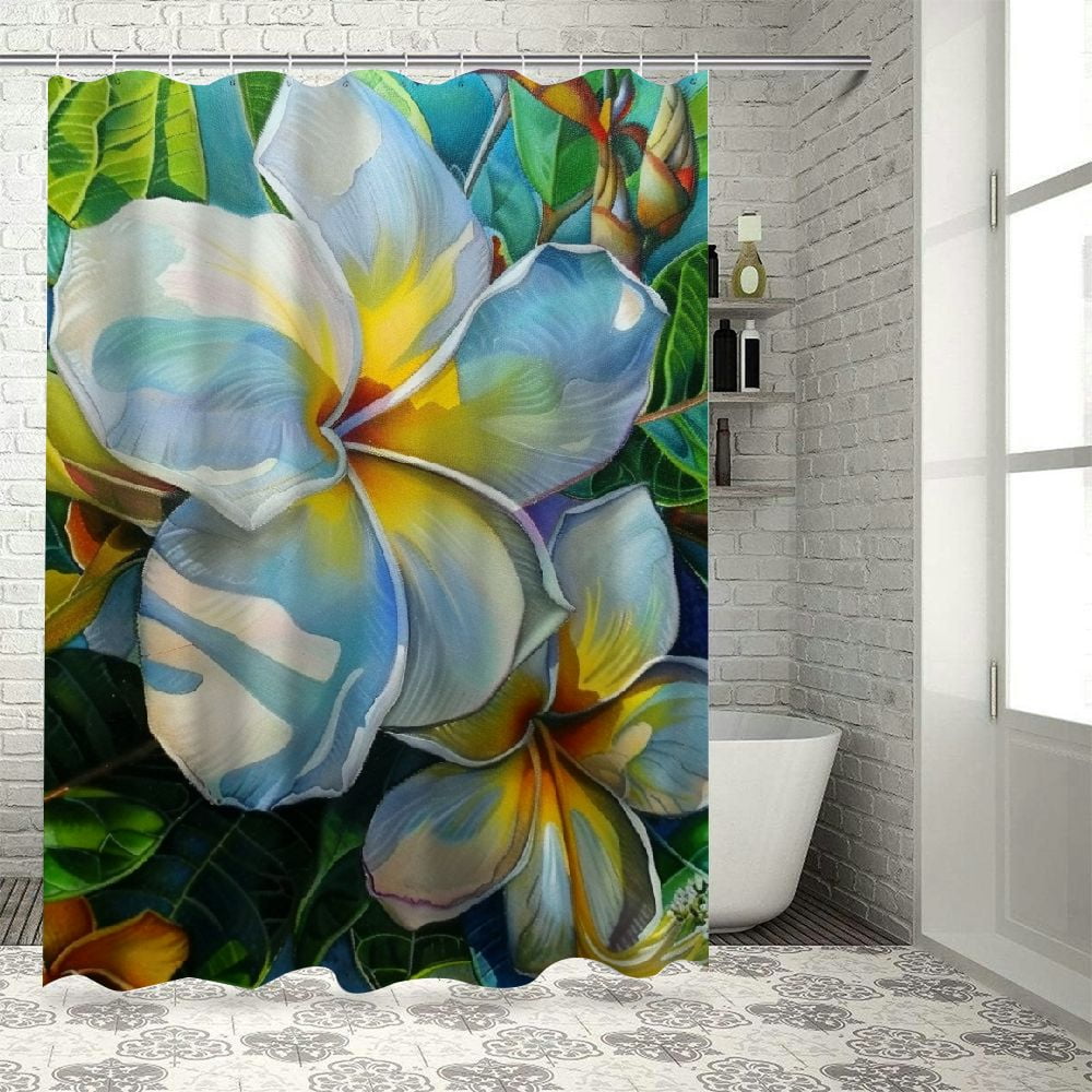 GOSMITH Floral Home Decor Hawaiian Tropical Flowers for Bathroom Shower ...