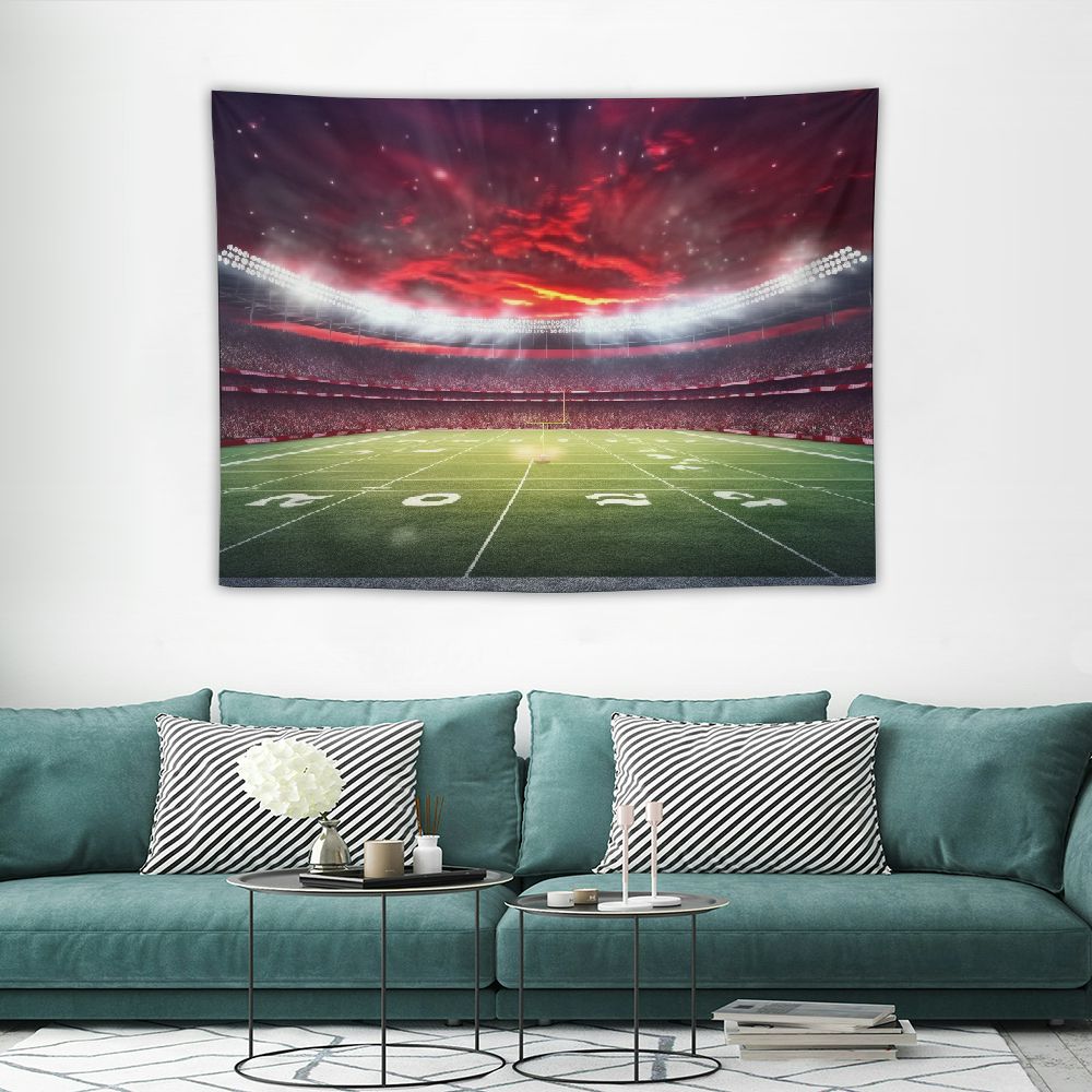 GOSMITH Football Tapestry American Football Stadium Tapestry Large ...