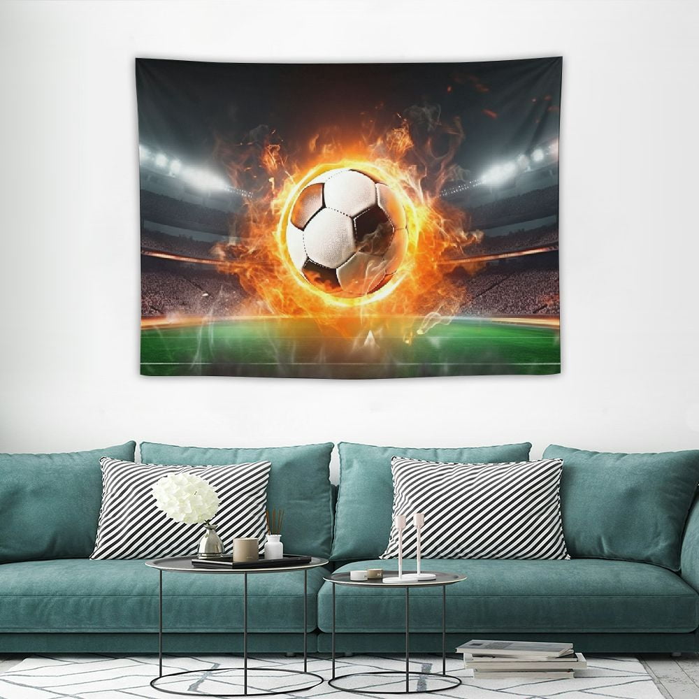 GOSMITH Football Tapestry Sports Stadium Soccer Field Fan American ...