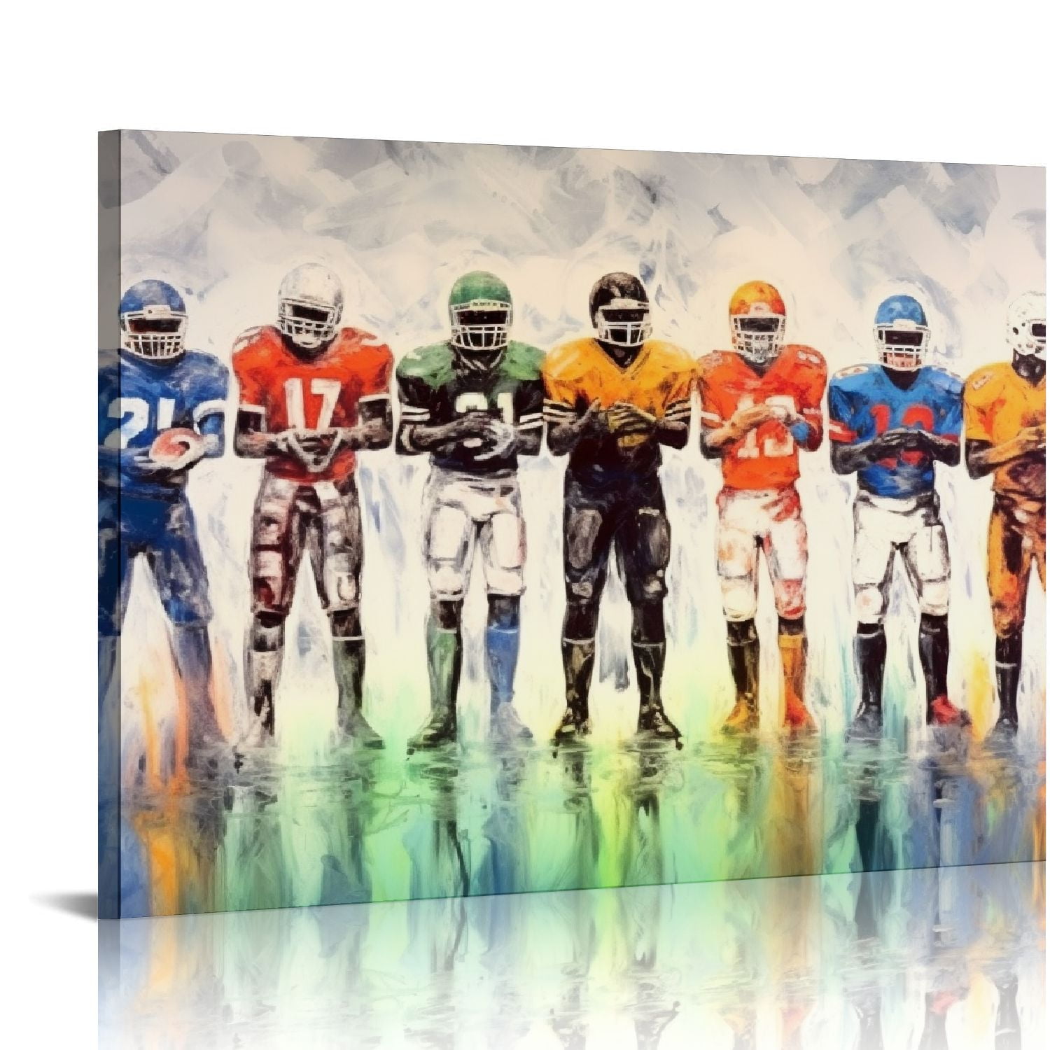 GOSMITH Football Team Sport Canvas Art - Walmart.com