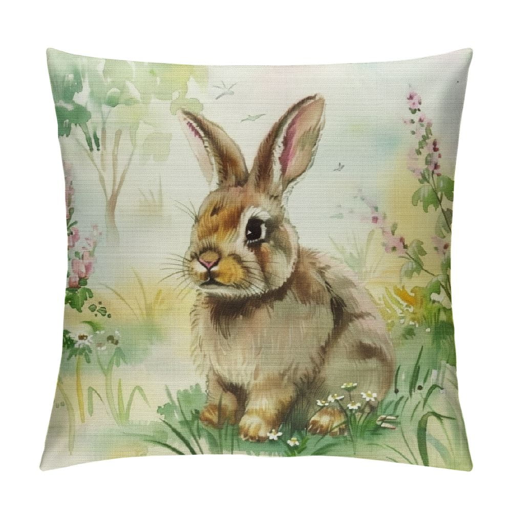 Leisuo Forest Animals Pillow Covers Deer Fox Rabbit Bear Decorative ...