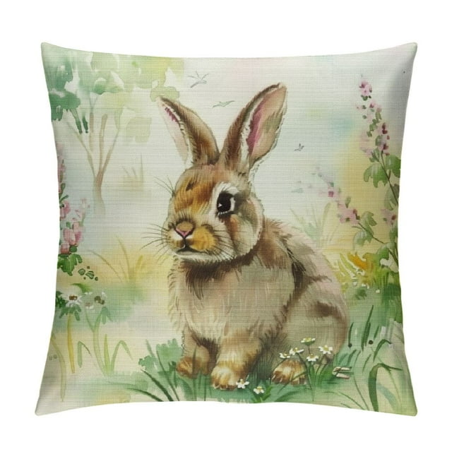 Leisuo Forest Animals Pillow Covers Deer Fox Rabbit Bear Decorative ...