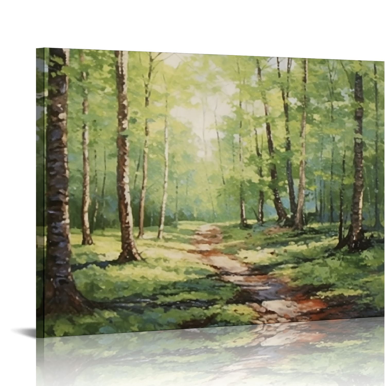 GOSMITH Framed Canvas Print Wall Art Sunlight Sunshine Summer Forest ...