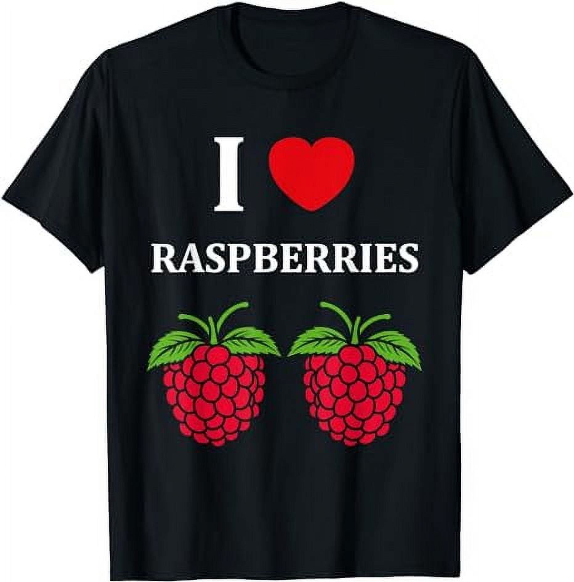 GOSMITH Fruits Raspberries Cute Little Simple I Love Raspberries T ...