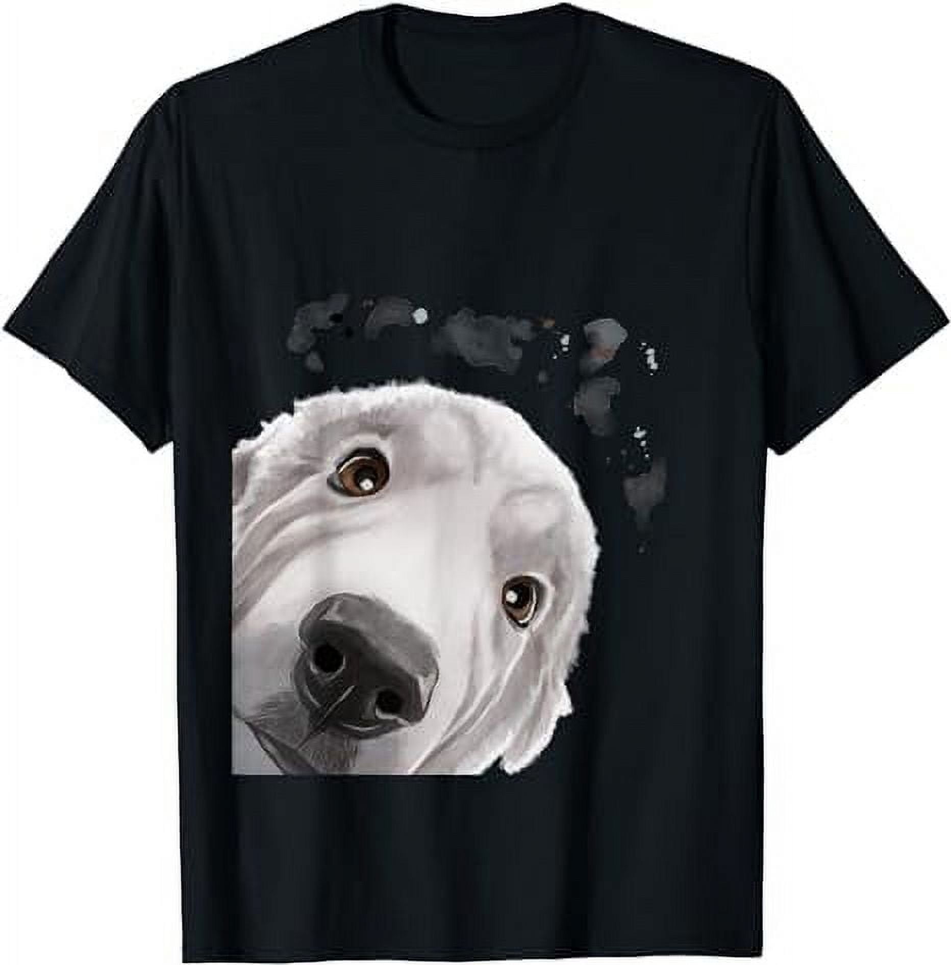 GOSMITH Funny Dog Great Pyrenees T-Shirt Classic Fit Round Neck 100% ...