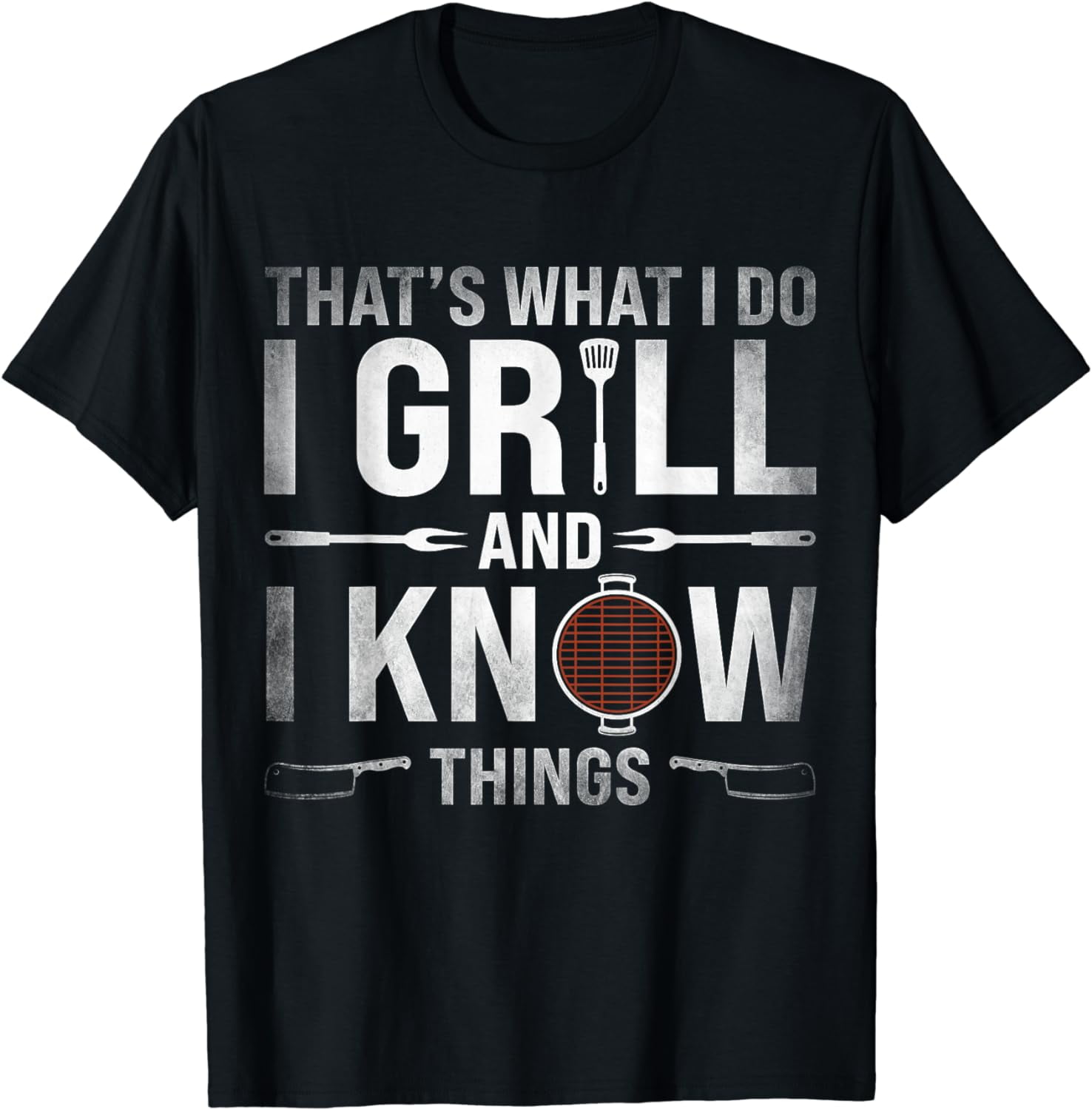 GOSMITH Funny Grilling Smoker Grill Lover T-Shirt black - Walmart.com