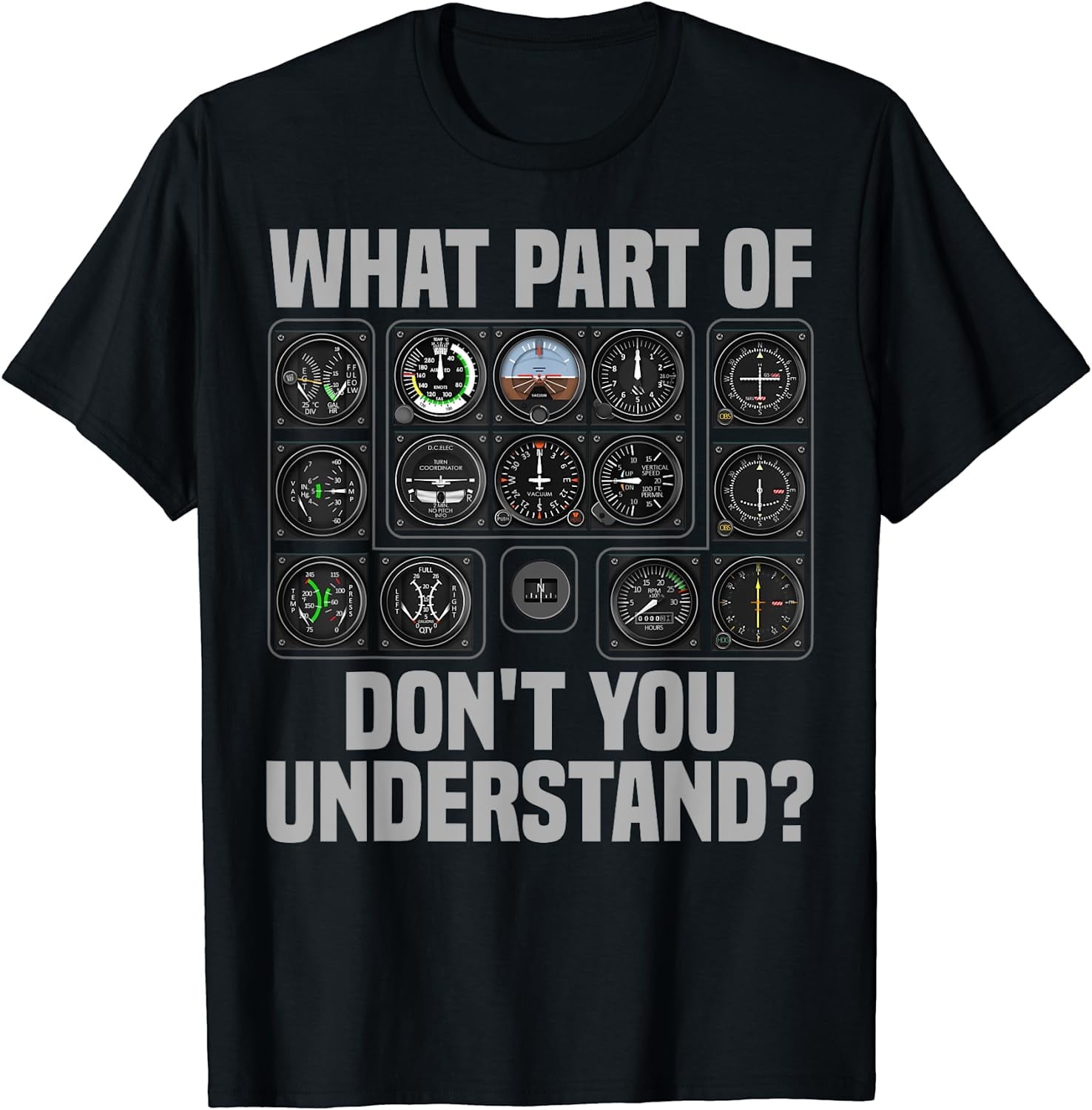 Leisuo Funny Pilot Design Airplane Airline Pilot T-Shirt Black X-Large ...