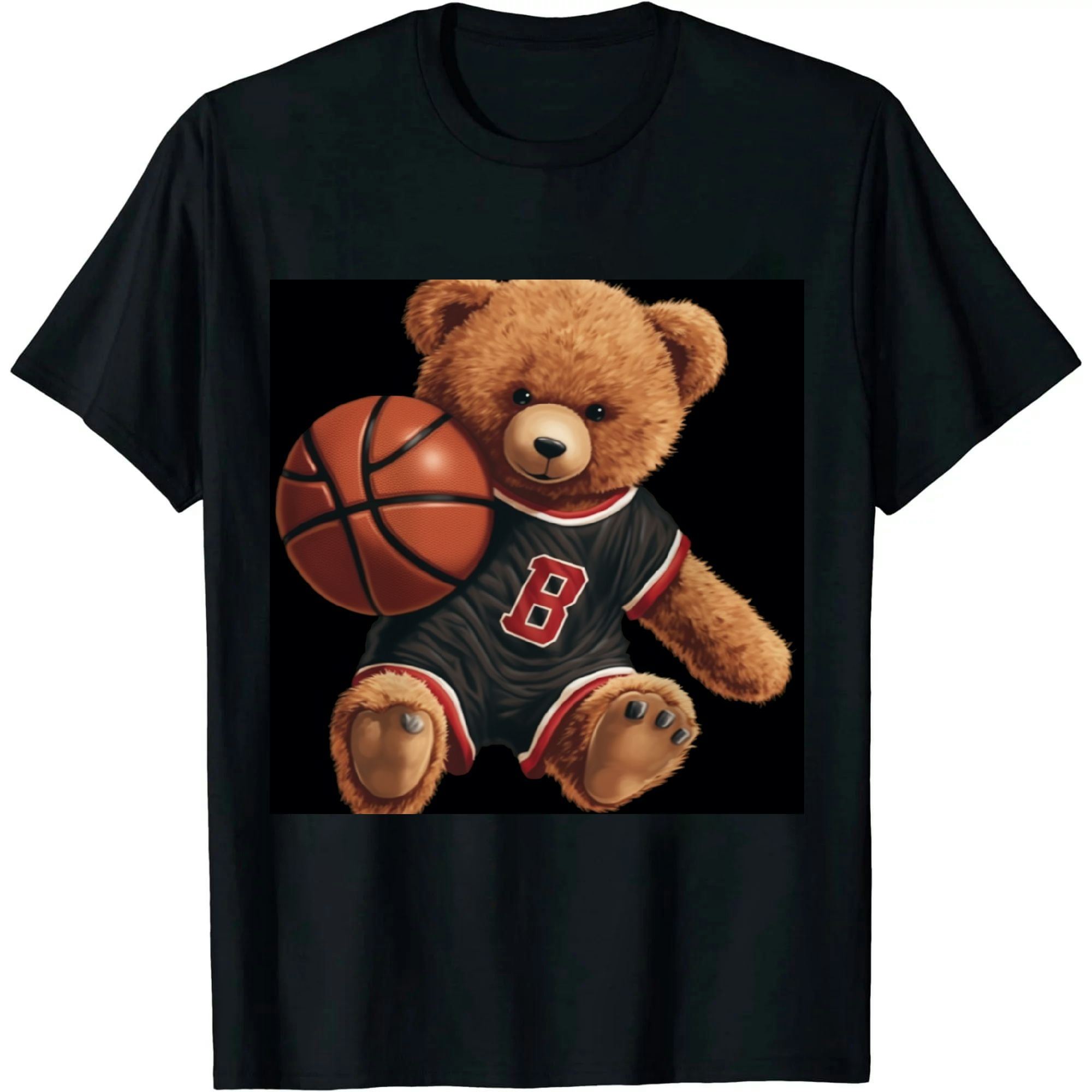 GOSMITH Funny Teddy Bear Basketball Slam Dunk Sport Cute Cartoon T ...
