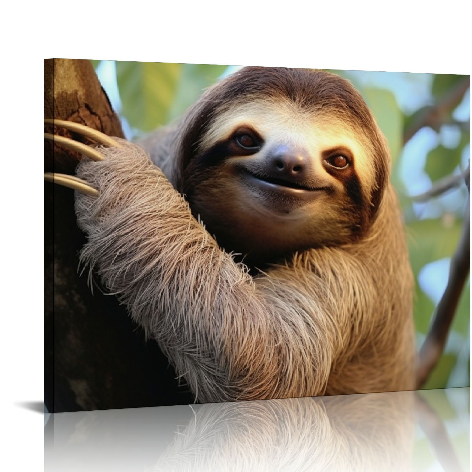GOSMITH Funny cute animals leisurely sloth Poster Decorative Painting ...