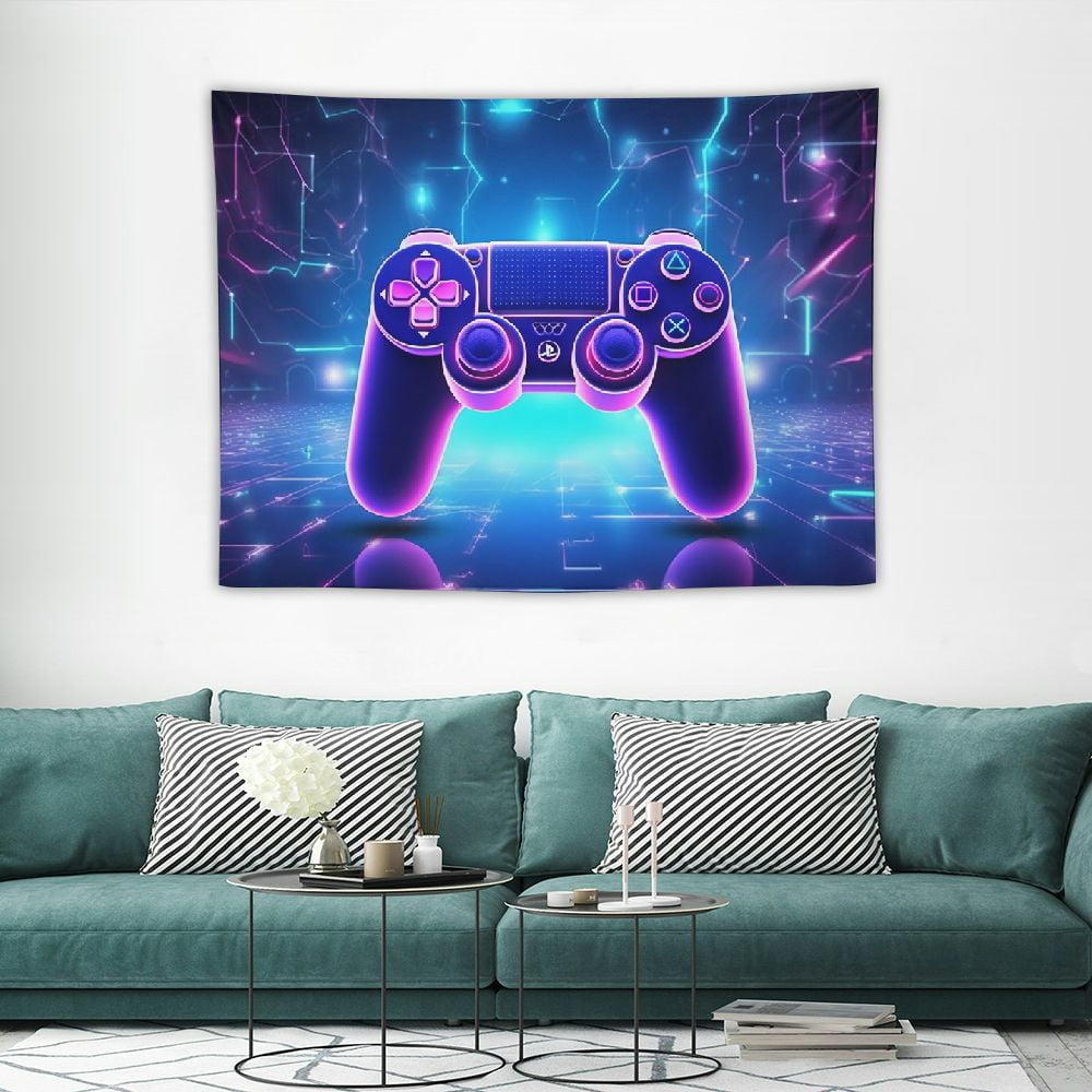 GOSMITH Gaming Tapestry, Neon Sign Gamer Wall Tapestry for Men Gaming ...