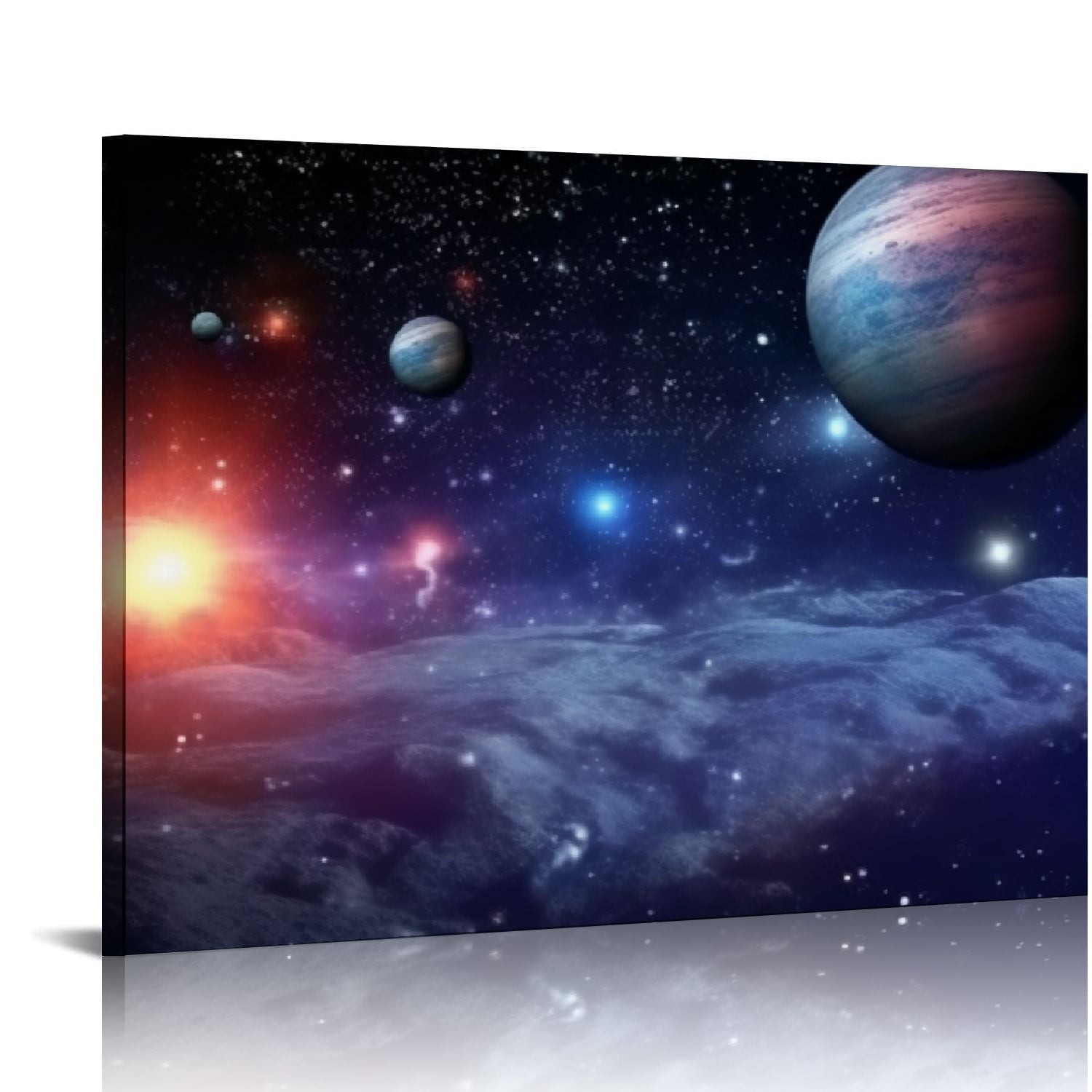 GOSMITH Giclee Canvas Prints Wall Art Outer Space Planet Pictures for ...