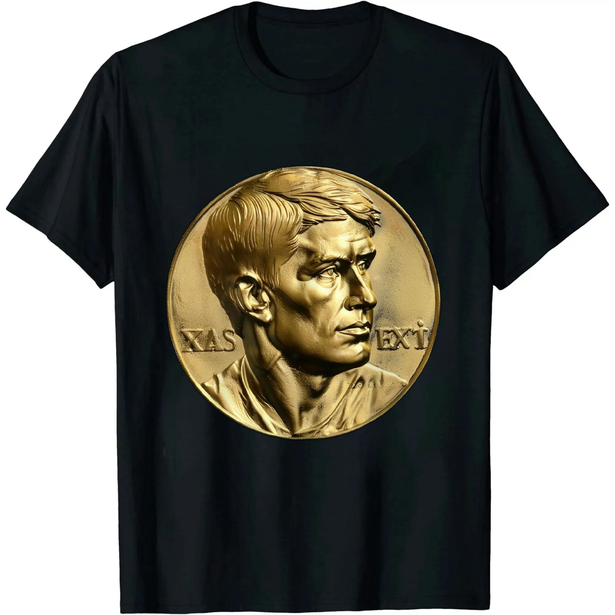GOSMITH Gold JFK Coin Shirt - Awesome Cool John F. Kennedy T-Shirt ...