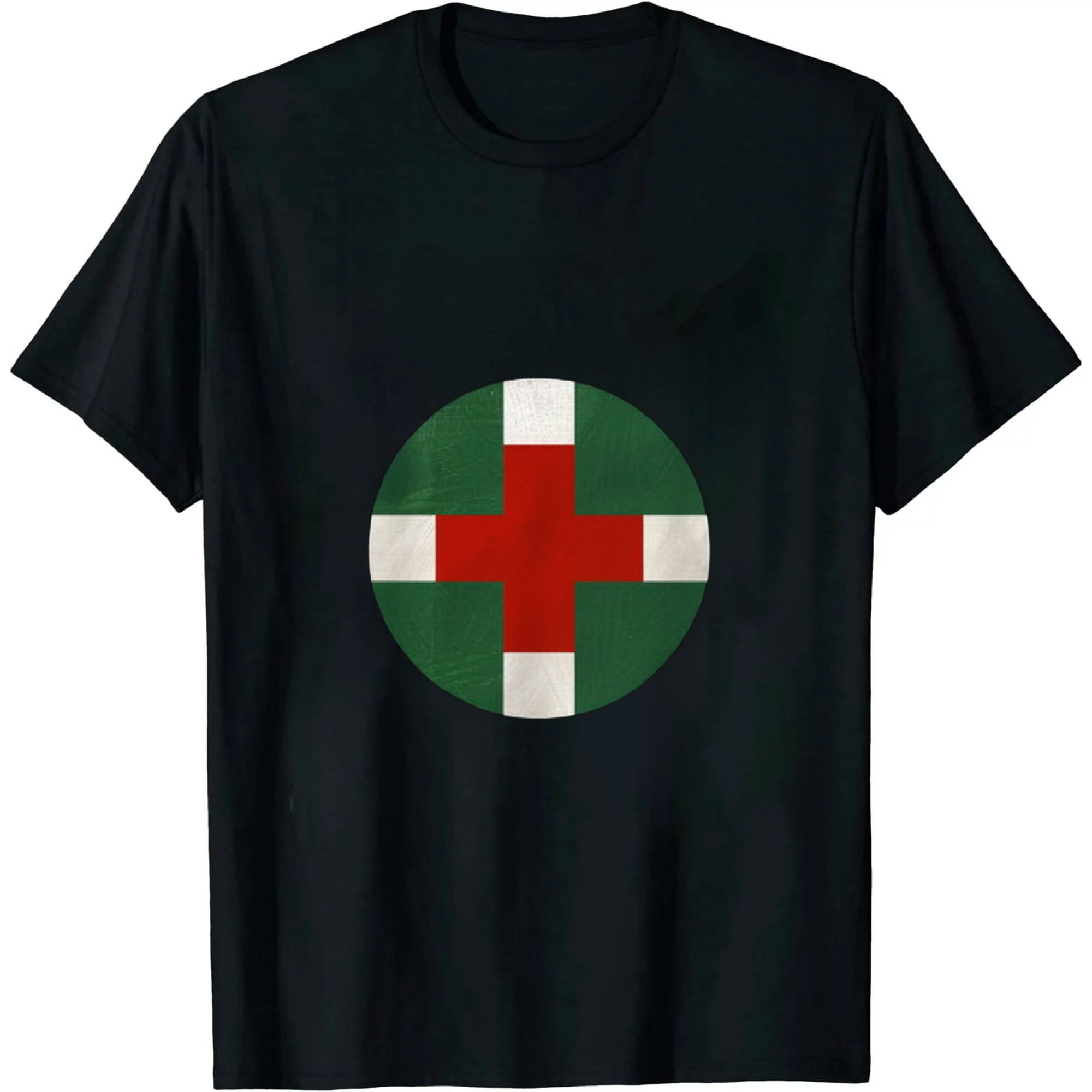 GOSMITH Green Medical Marijuana Cross Symbol - Cannabis Medicine T ...